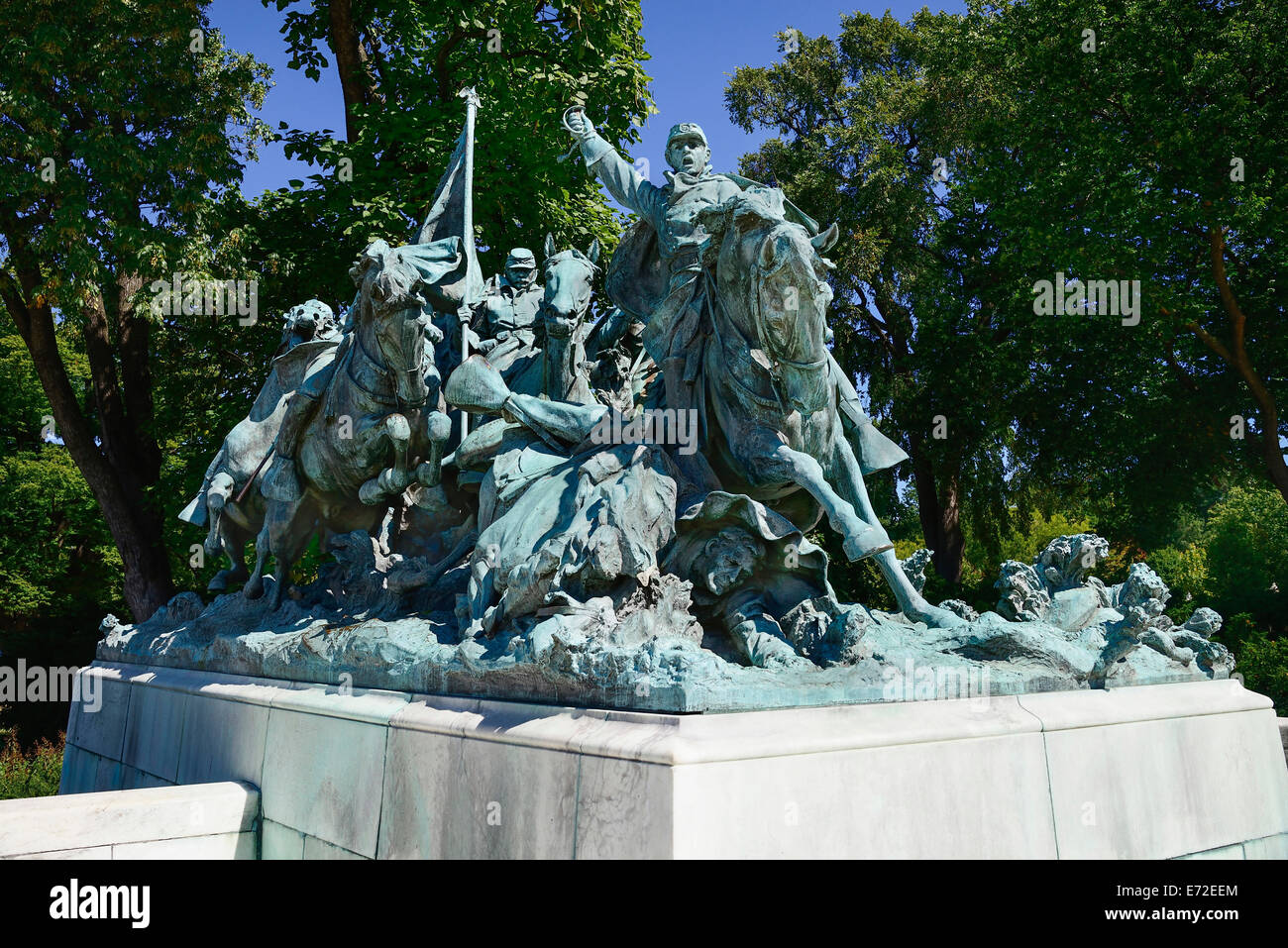 USA, Washington DC, Capitol Hill Ulysses S. Grant Memorial The Cavalry ...