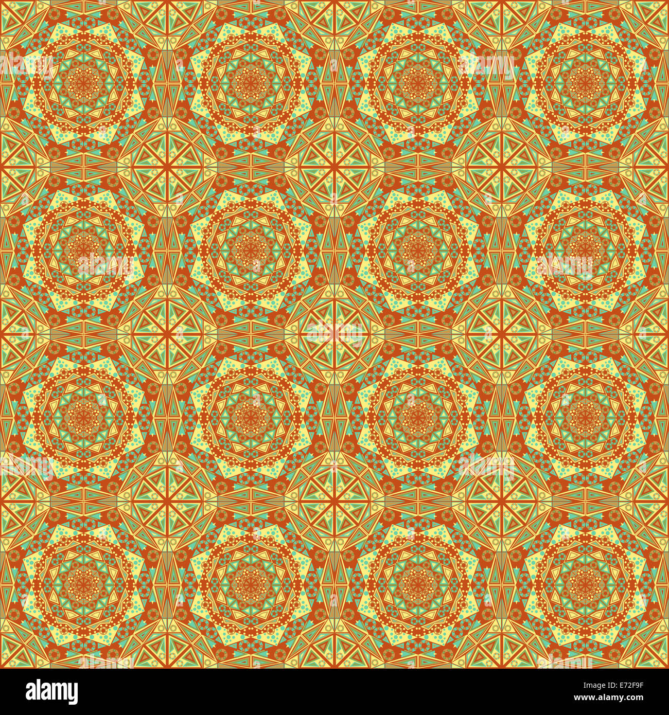 Vector seamless. Colorful ethnic pattern. Arabesque style Stock Photo ...