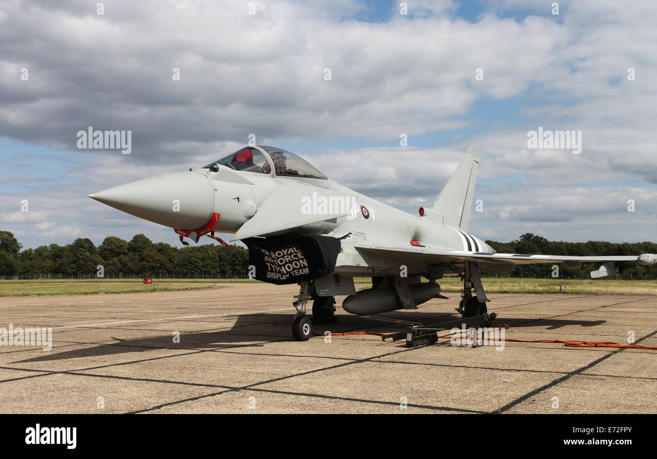 Eurofighter typhoon twin engine canard delta wing hi-res stock ...