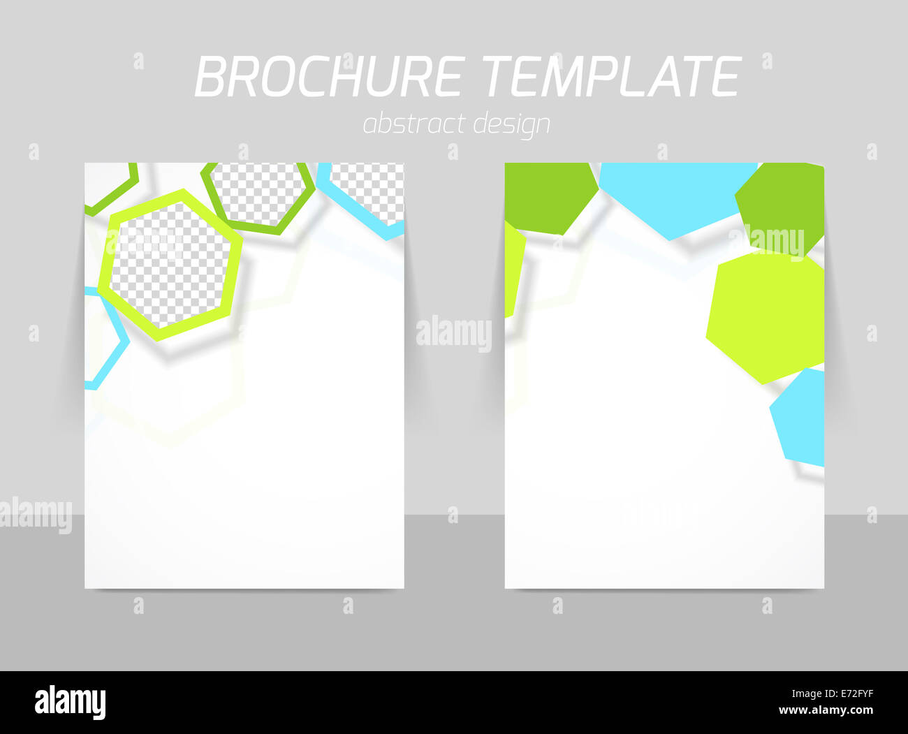 Flyer back and front template design Stock Photo - Alamy