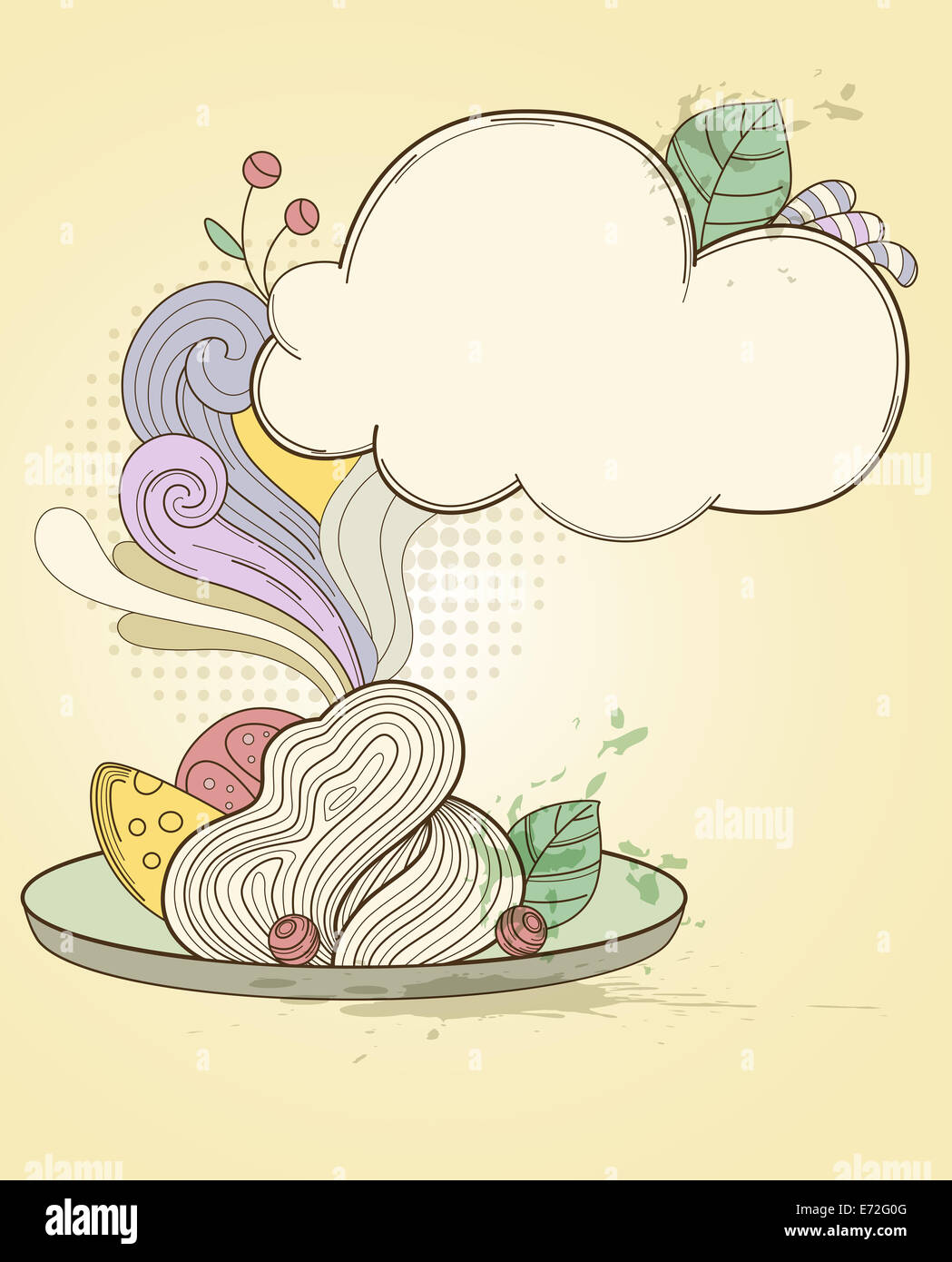 Pasta drawing hi-res stock photography and images - Alamy