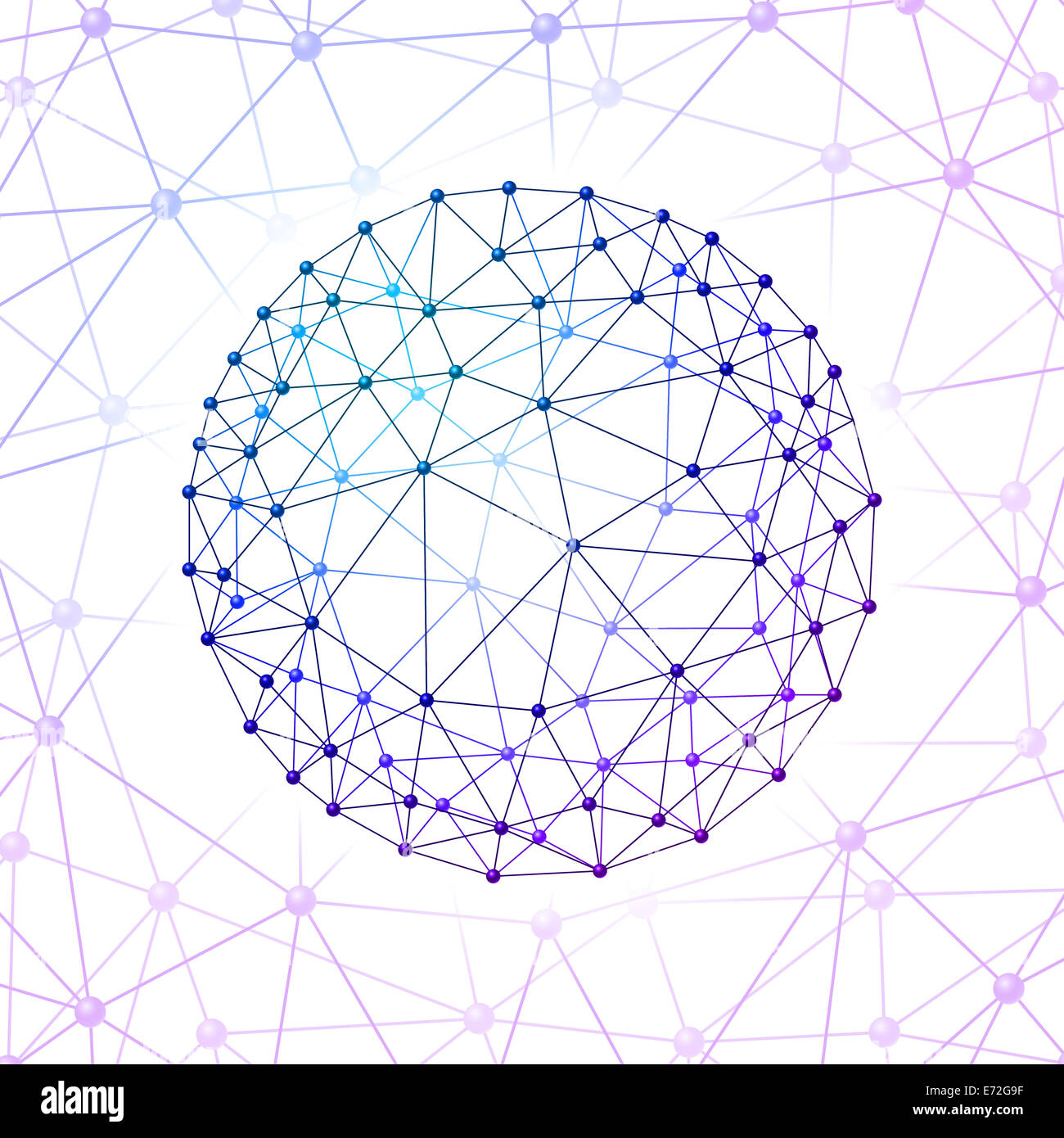 Internet web sphere on a background of the web connected Stock Photo ...