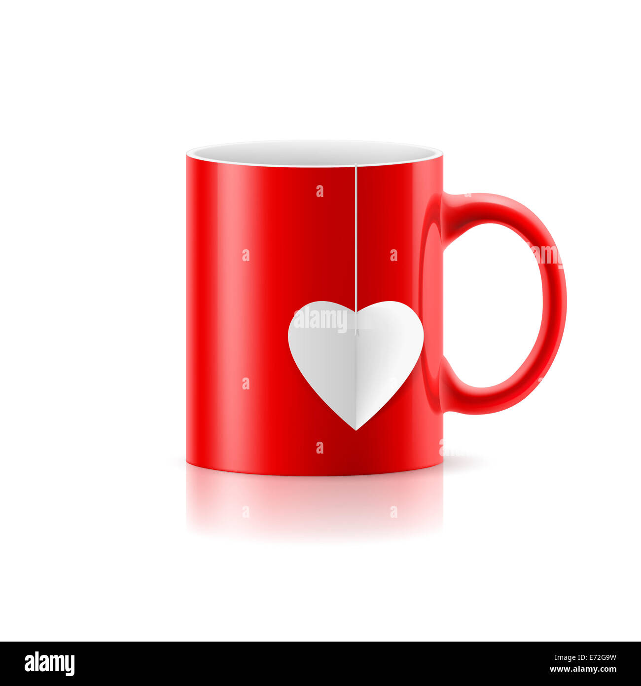 Tea cup single heart Cut Out Stock Images & Pictures - Alamy