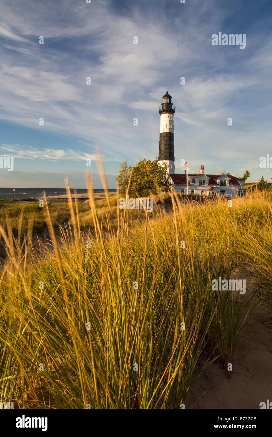Big Sable Point Lighthouse on Lake Michigan at Ludington State Park ...