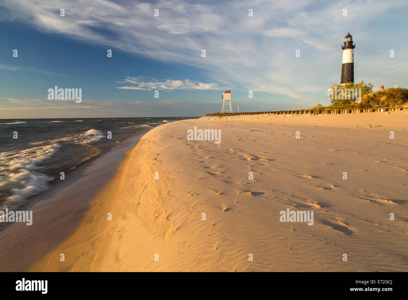 Big Sable Point Lighthouse on Lake Michigan at Ludington State Park ...
