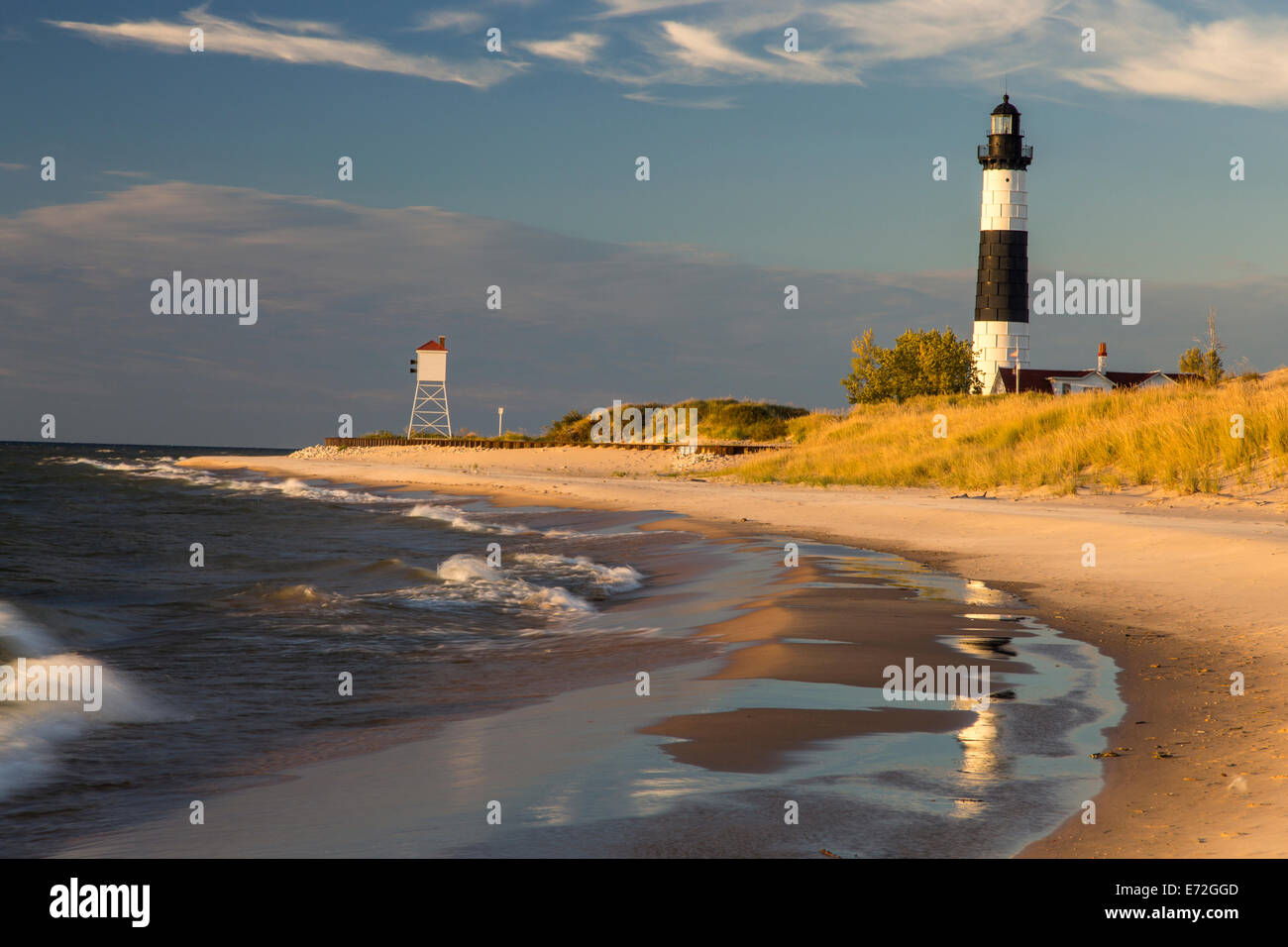 Big Sable Point Lighthouse on Lake Michigan at Ludington State Park ...