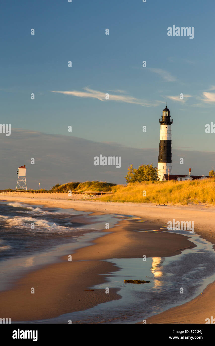 Big Sable Point Lighthouse on Lake Michigan at Ludington State Park ...