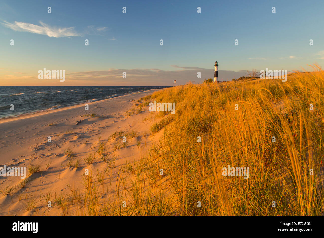 Big Sable Point Lighthouse on Lake Michigan at Ludington State Park ...