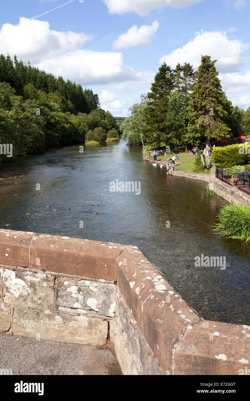 The English Lake District town of Pooley Bridge, Cumbria UK - from the ...