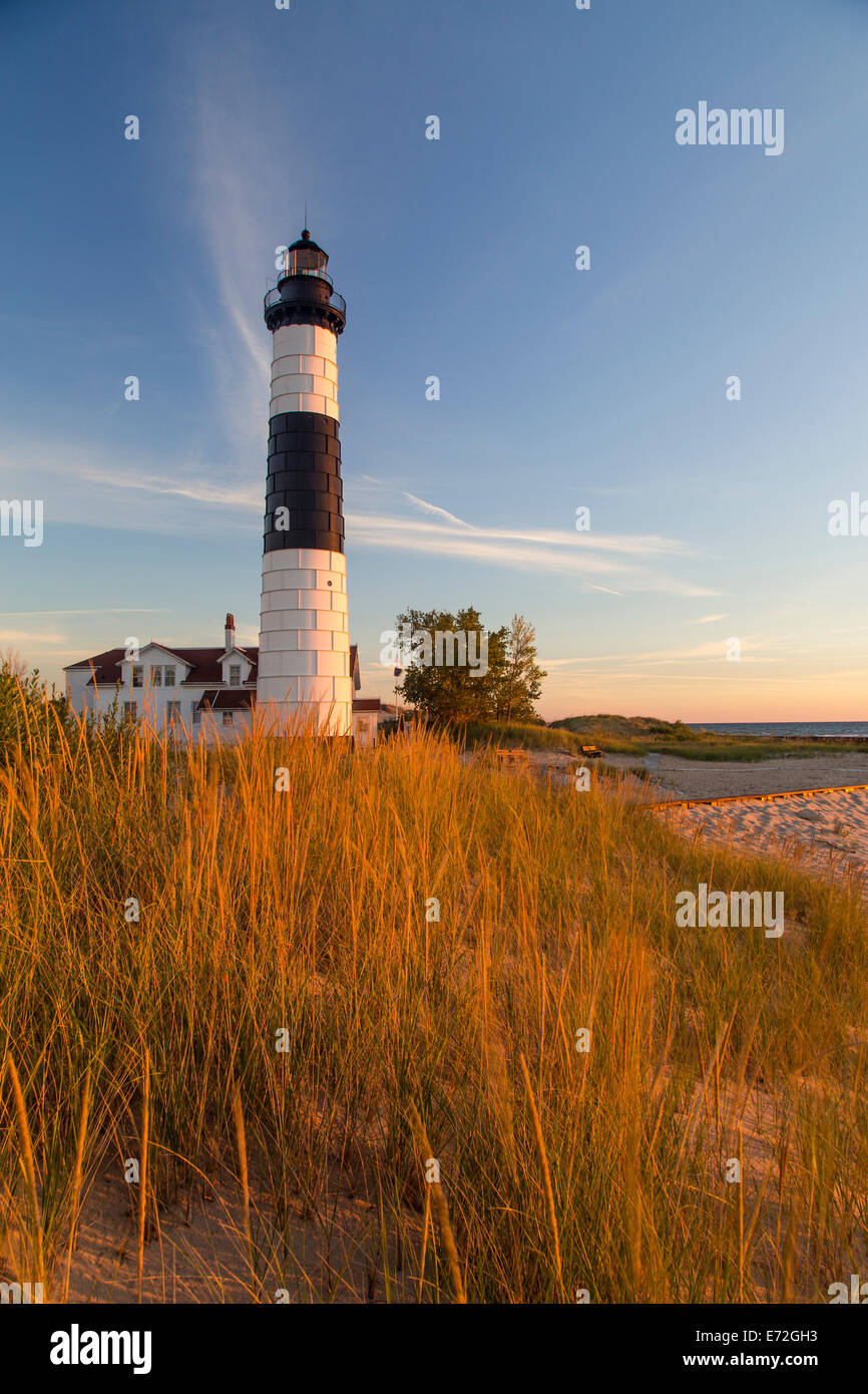 Big Sable Point Lighthouse on Lake Michigan at Ludington State Park ...