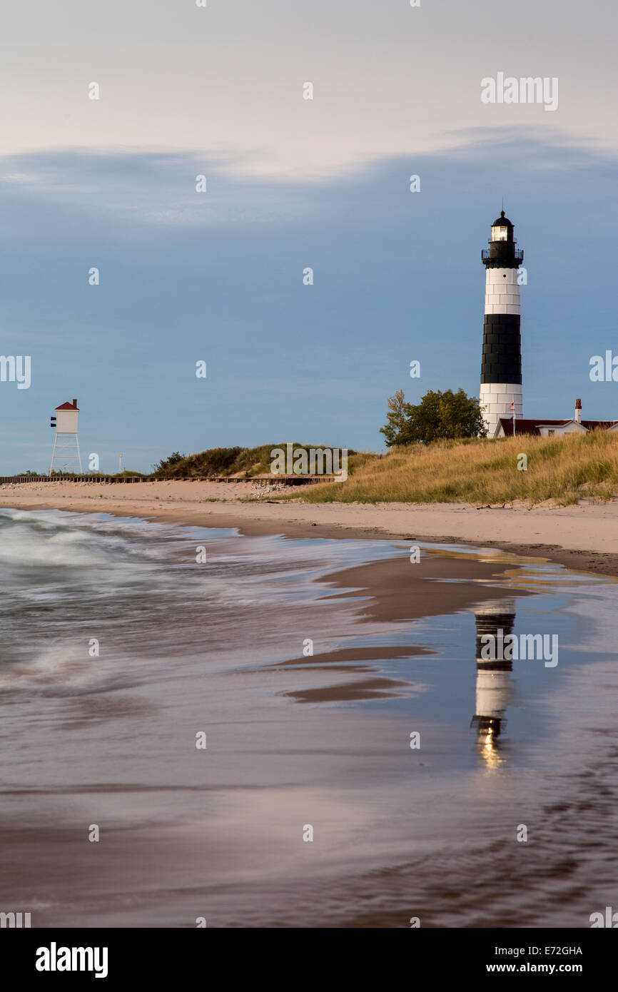 Big Sable Point Lighthouse on Lake Michigan at Ludington State Park ...
