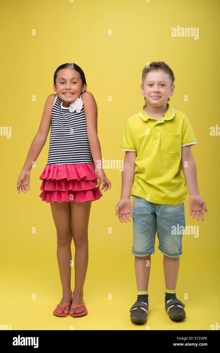 Boy and girl Stock Photo - Alamy