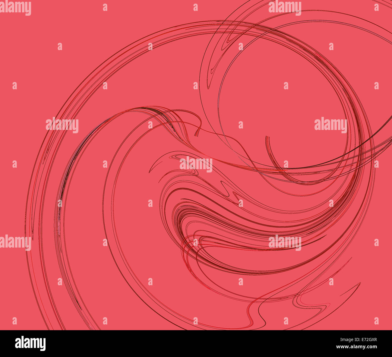 Muted shades of red or pink fractal swirling and turning Stock Photo ...