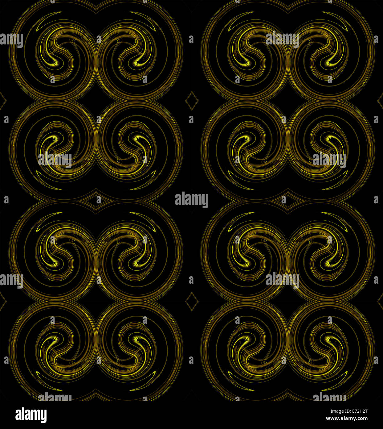 Seamless continuous background, textile pattern or wallpaper in yellow ...
