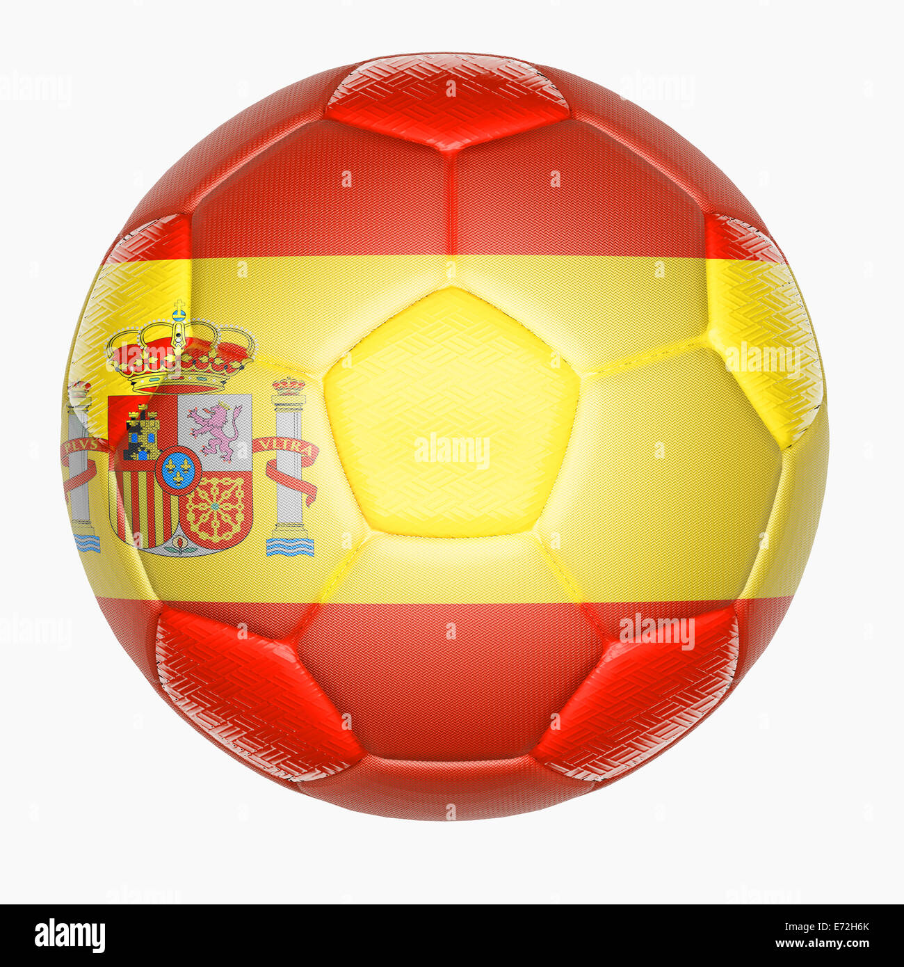 Soccer ball mapping with Spain flag Stock Photo - Alamy