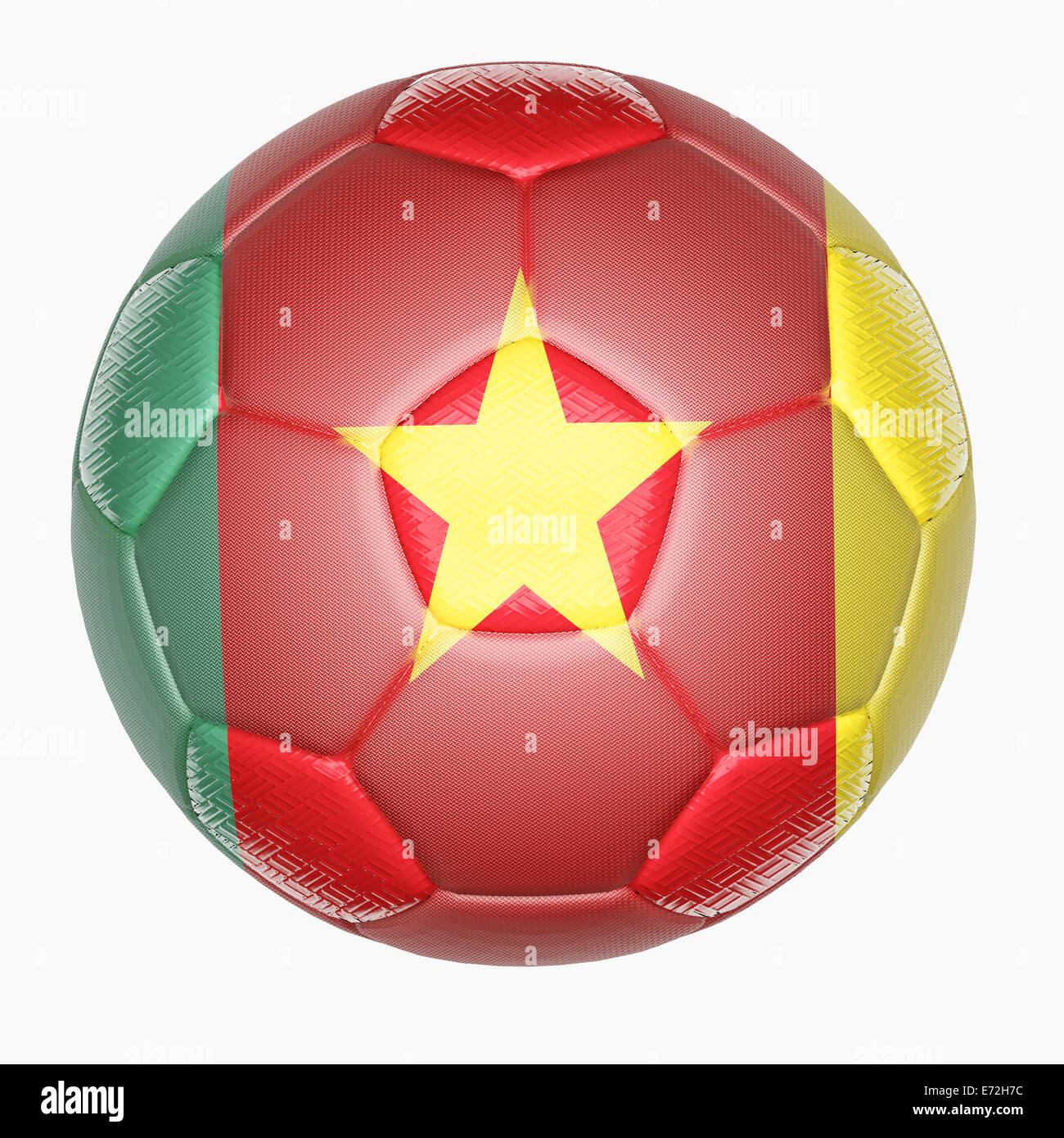 Soccer ball mapping with Cameroon flag Stock Photo - Alamy