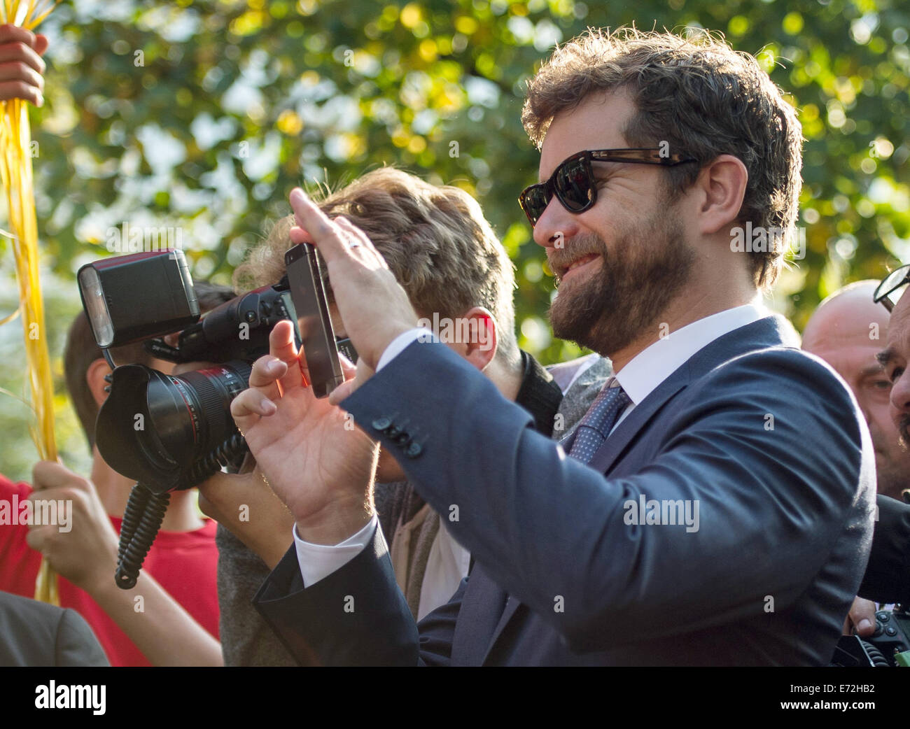 Berlin, Germany. 04th Sep, 2014. Actor Joshua Jackson, partner of ...