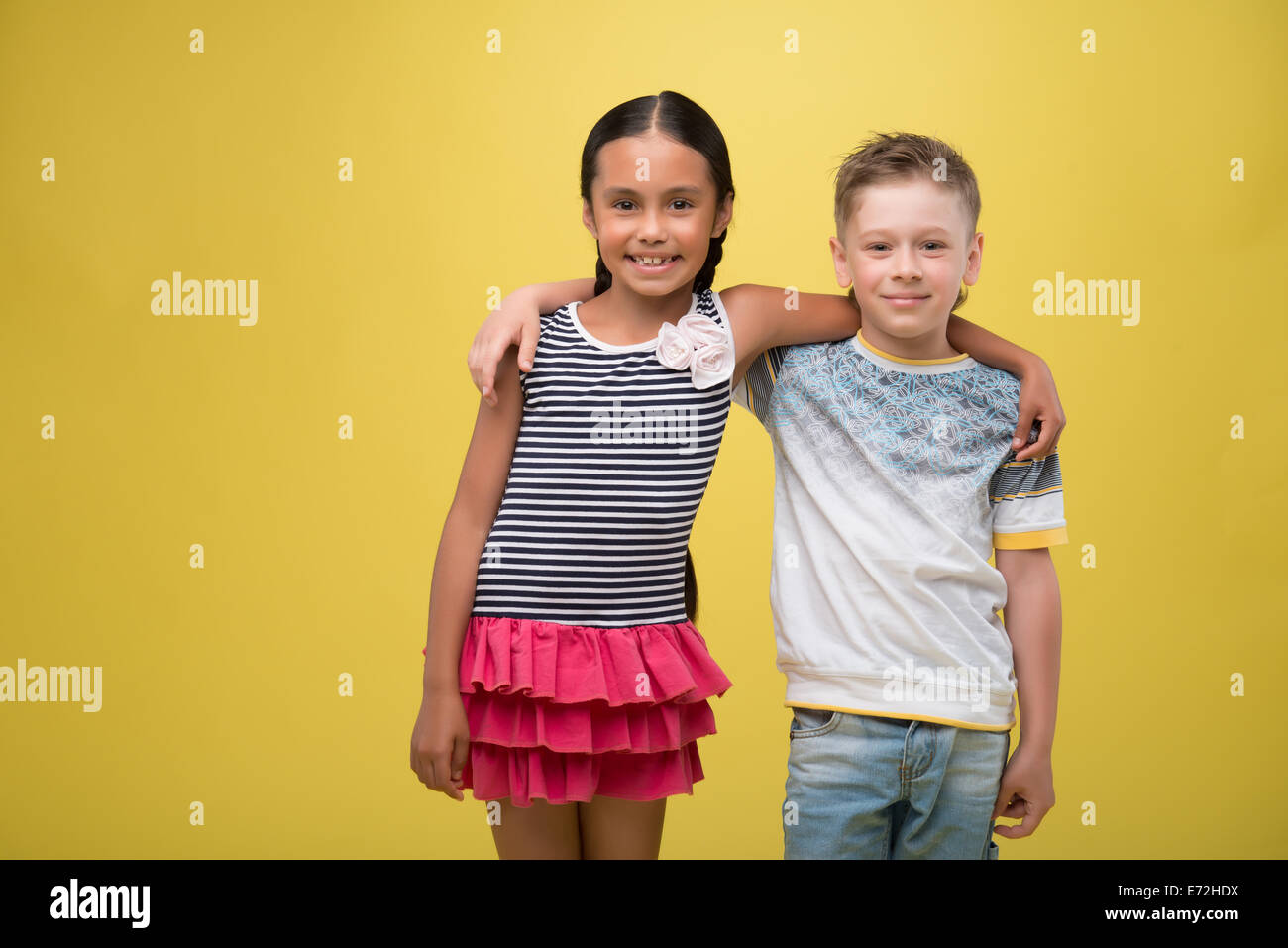 Boy and girl Stock Photo - Alamy