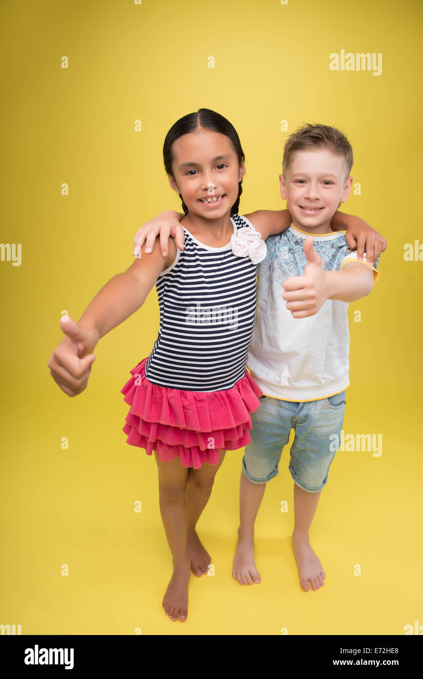 Boy and girl Stock Photo - Alamy