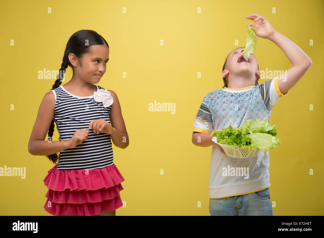 Boy and girl Stock Photo - Alamy