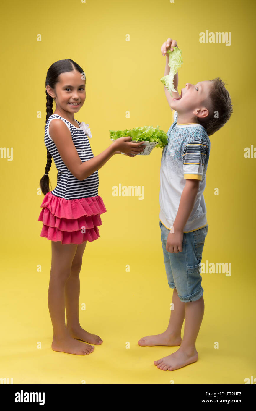 Boy and girl Stock Photo - Alamy