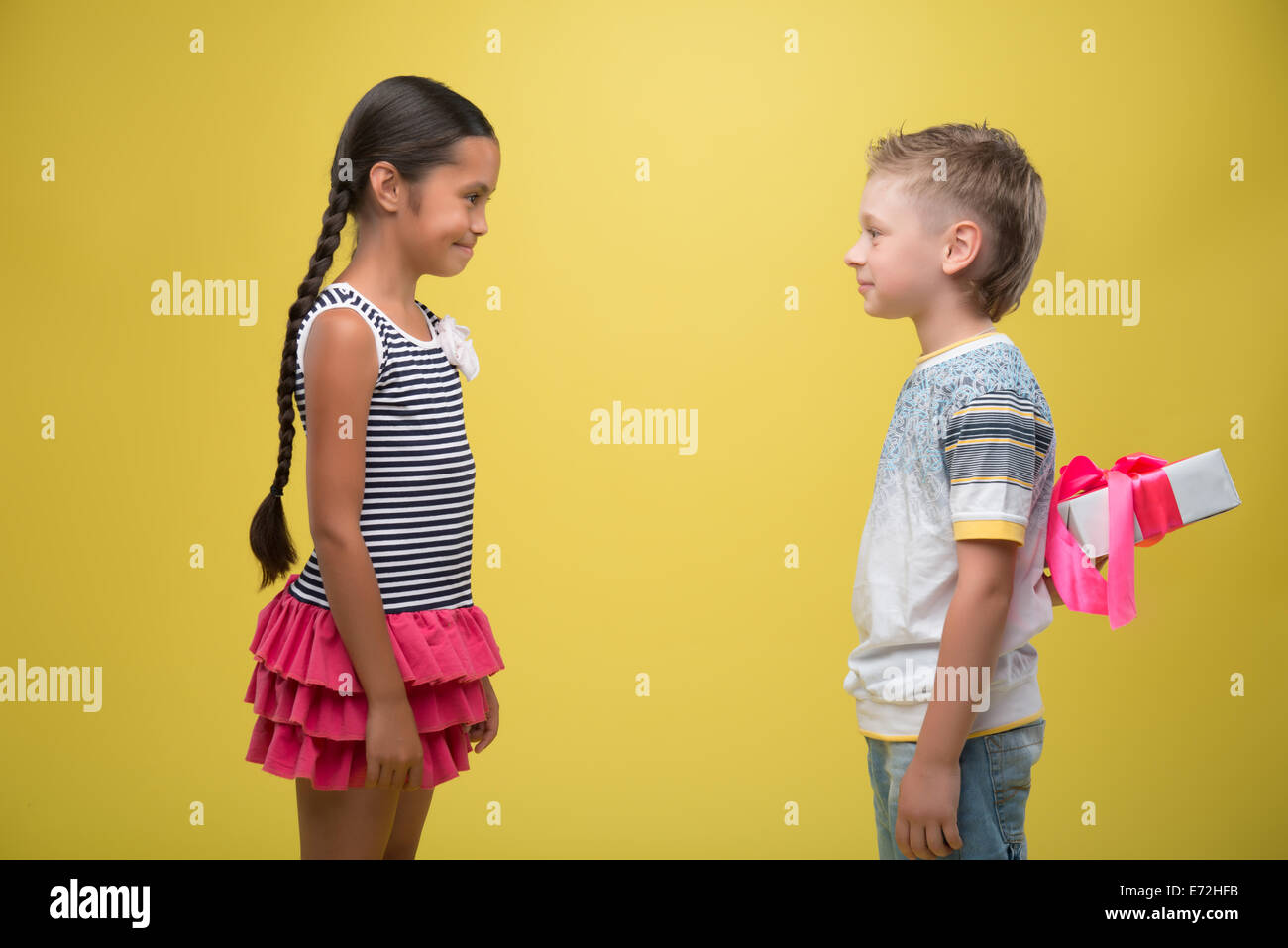 Boy and girl Stock Photo - Alamy
