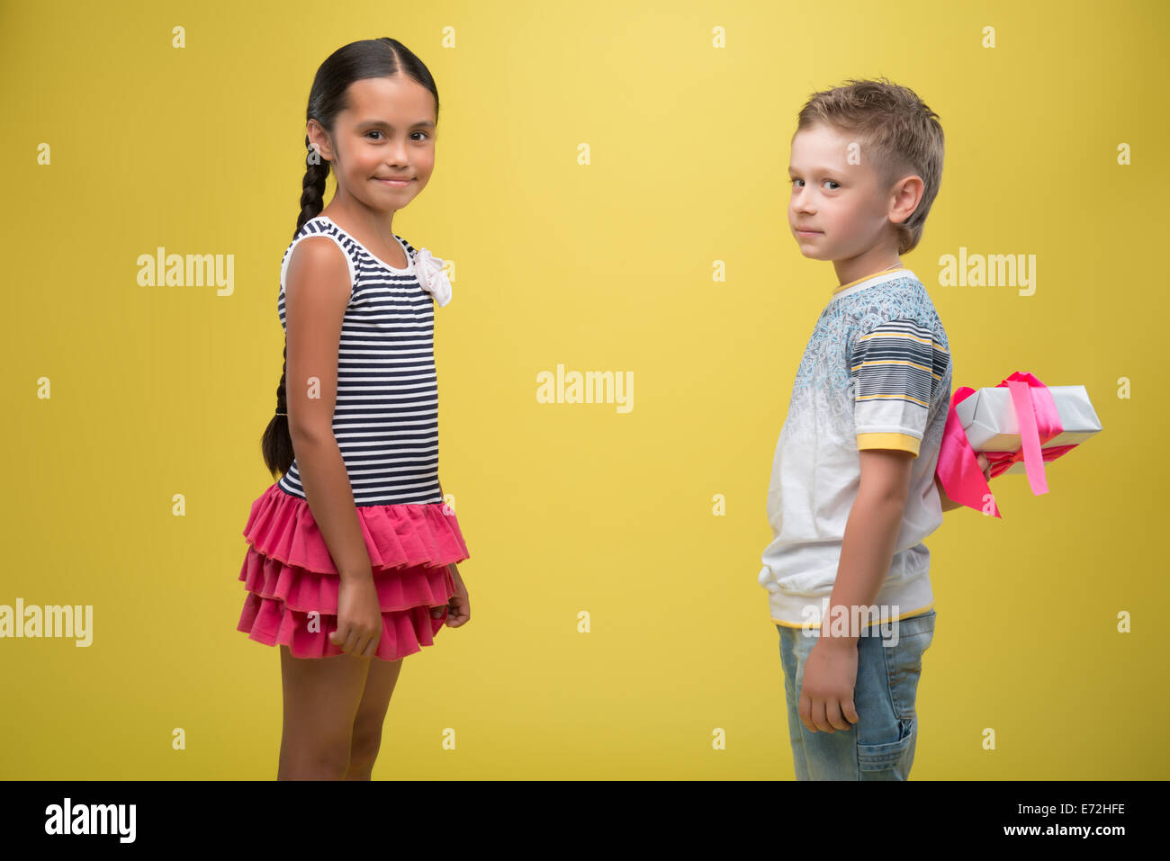 Boy and girl Stock Photo - Alamy