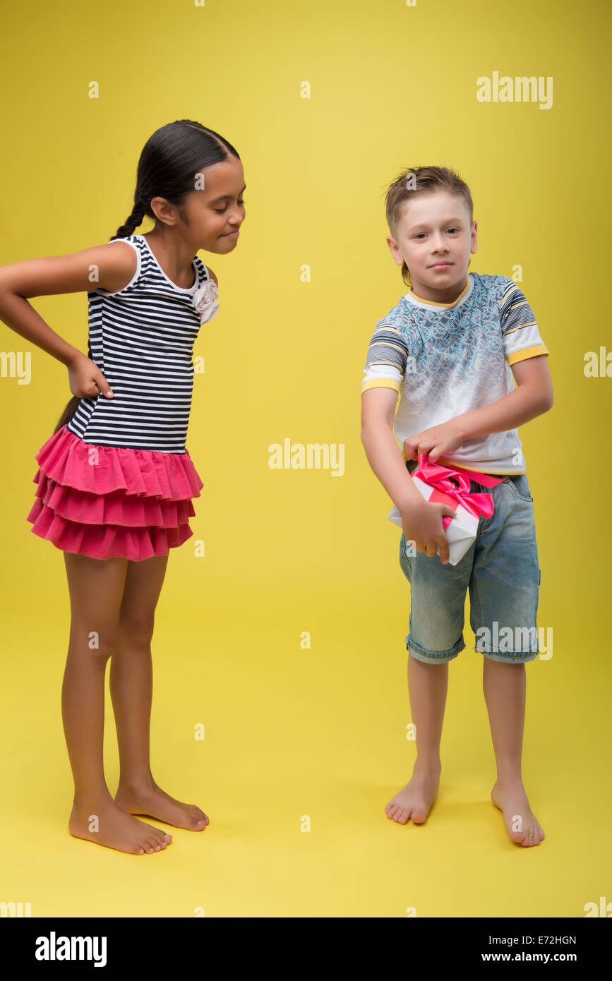Boy and girl Stock Photo - Alamy