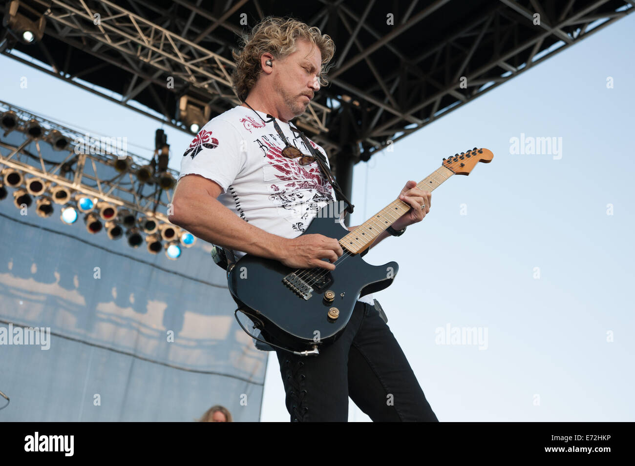 LINCOLN, CA - August 09: Danny Chauncey of 38 Special performs at ...