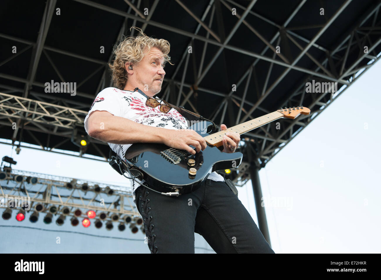 LINCOLN, CA - August 09: Danny Chauncey of 38 Special performs at ...