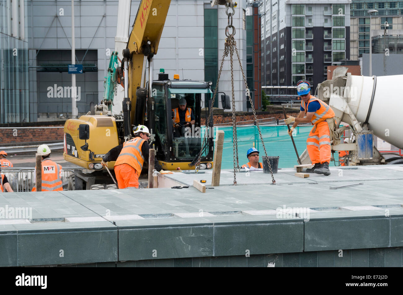 New platform being built at the Deansgate-Castlefield Metrolink tram ...