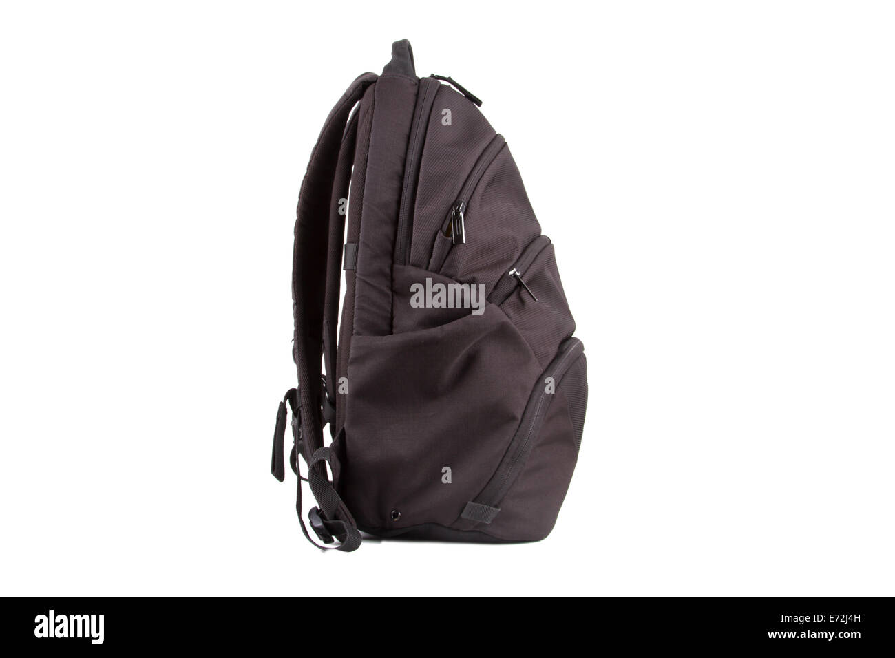 Side view of back pack, isolated on white background Stock Photo - Alamy