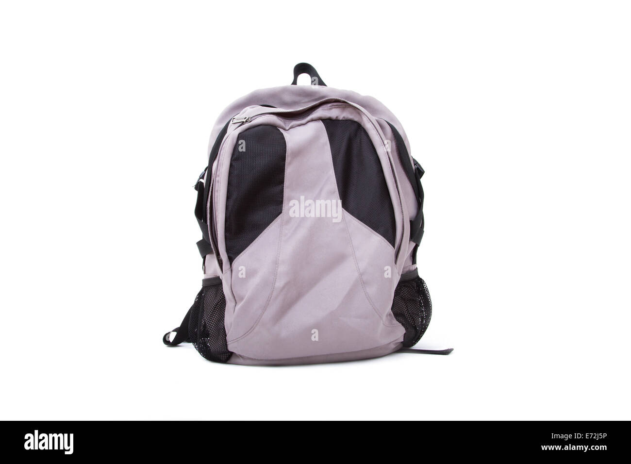 Front view of backpack bag, isolated on white background Stock Photo ...