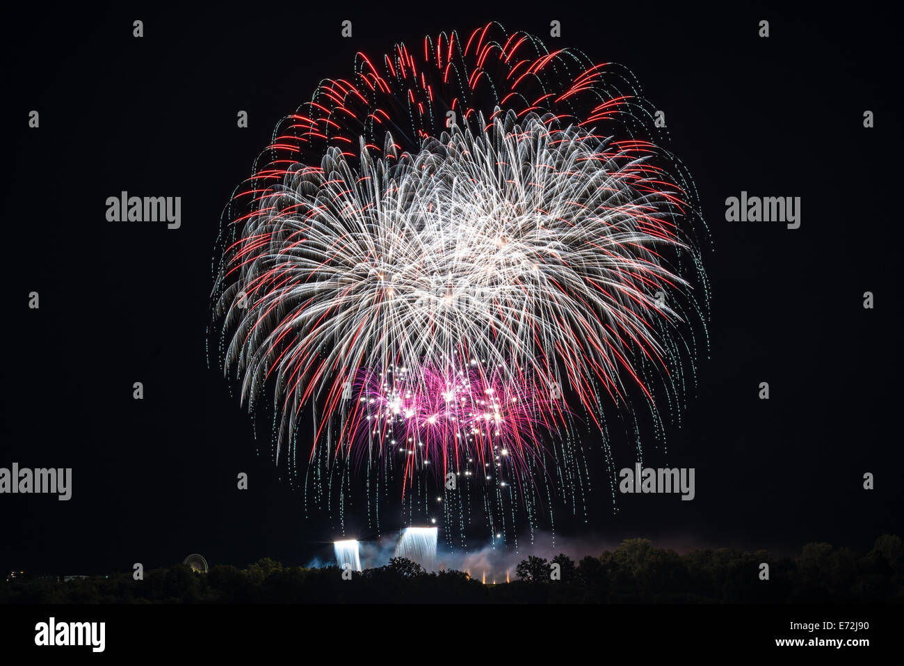 Beautiful colorful fireworks Stock Photo - Alamy