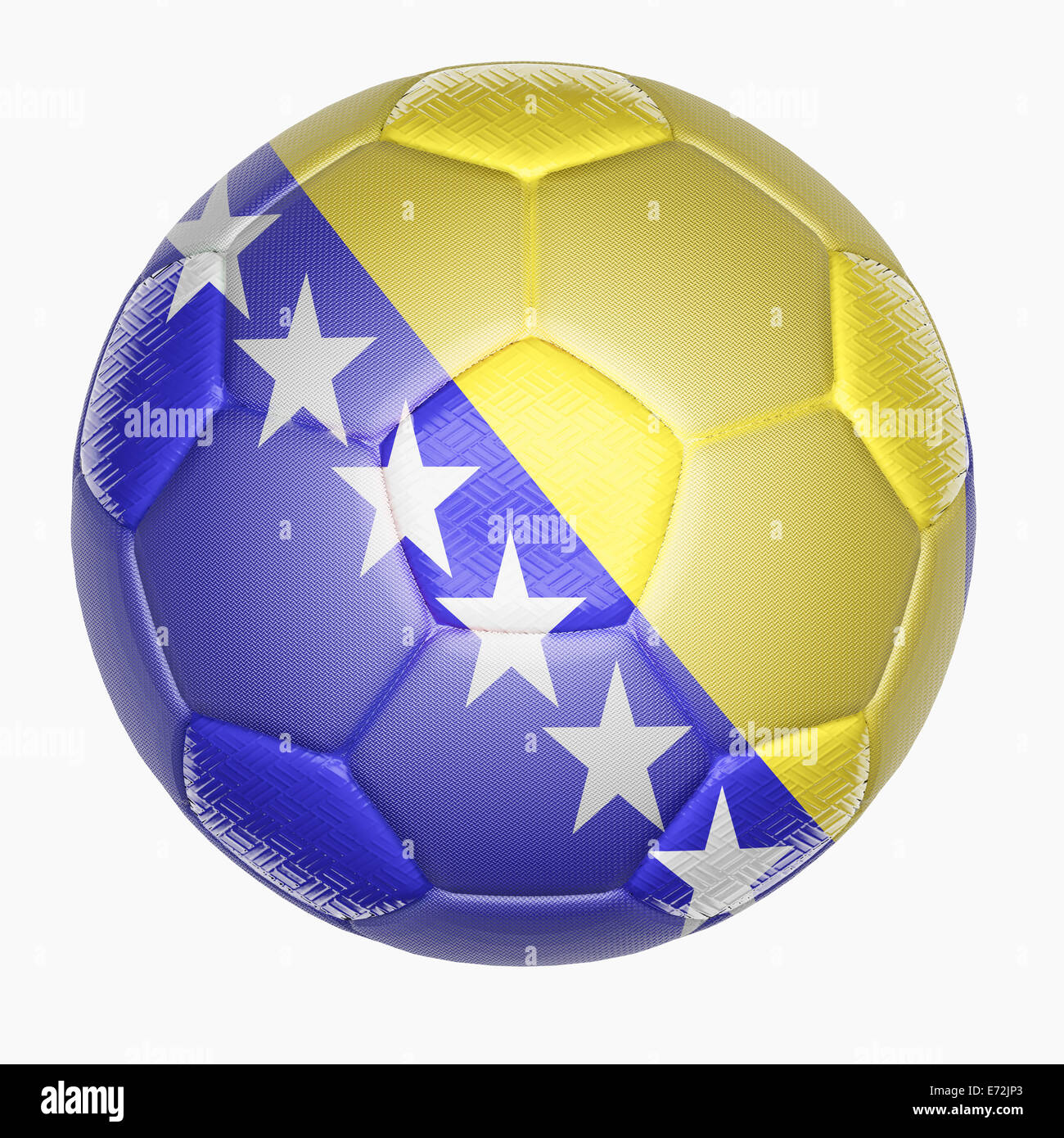 Soccer ball mapping with Bosnia flag Stock Photo - Alamy