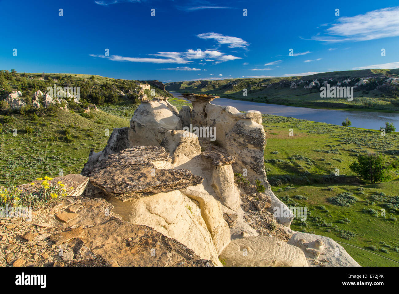 The White Cliffs of the Missouri River at Upper Missouri River National ...