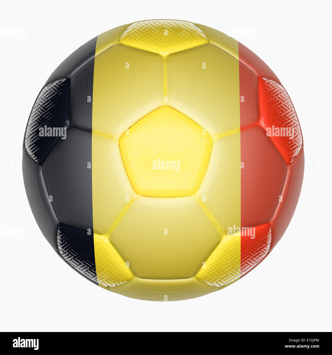 Soccer ball mapping with Belgium flag Stock Photo - Alamy