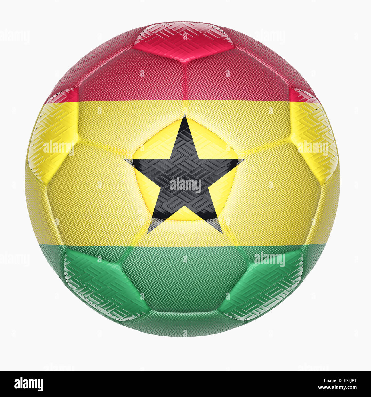 Soccer ball mapping with Ghana flag Stock Photo - Alamy