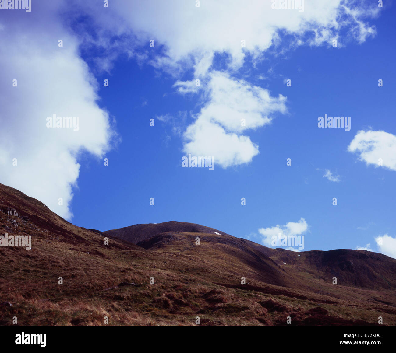 A view of the summit of Ben Vorlich from the upper slopes of Glen ...