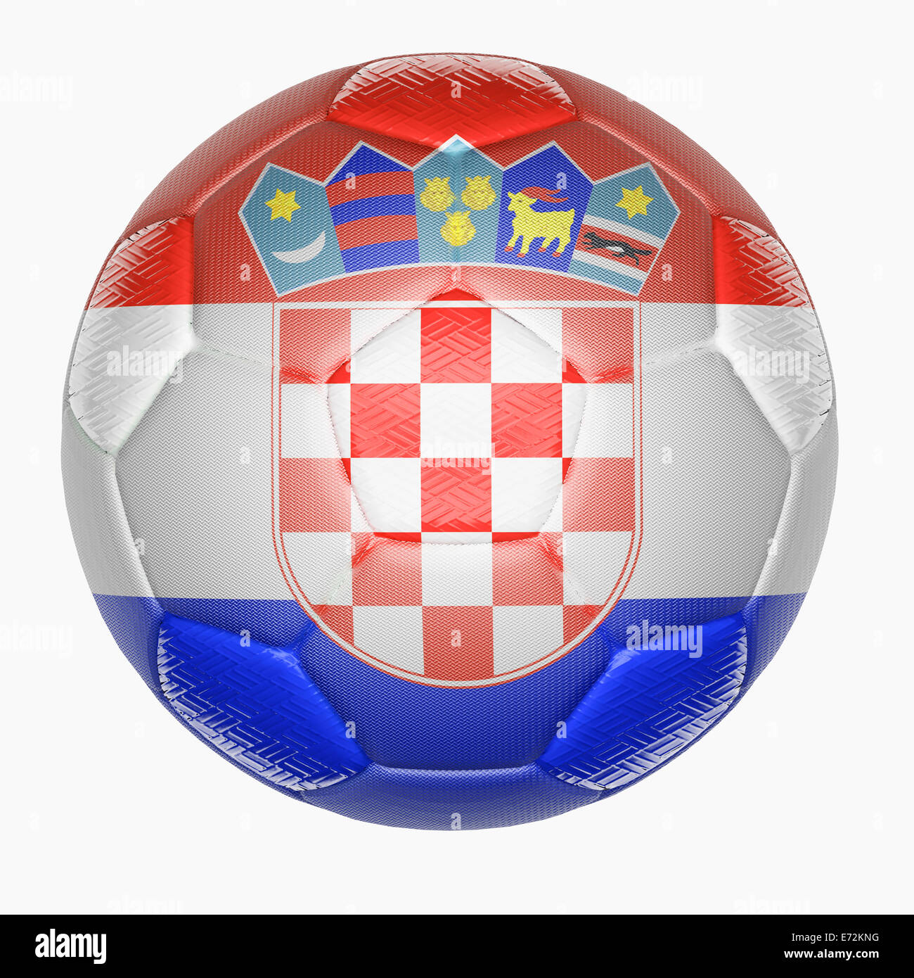 Soccer ball mapping with Croatia flag Stock Photo - Alamy