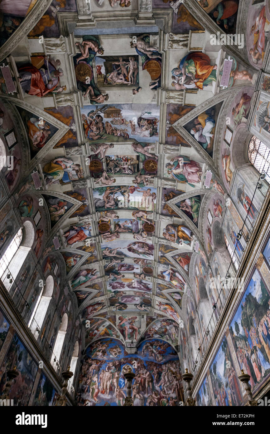 The Sistine Chapel ceiling Stock Photo - Alamy