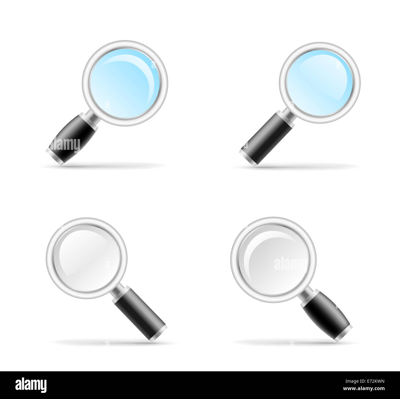 Cartoon magnifying glass tool hi-res stock photography and images - Alamy