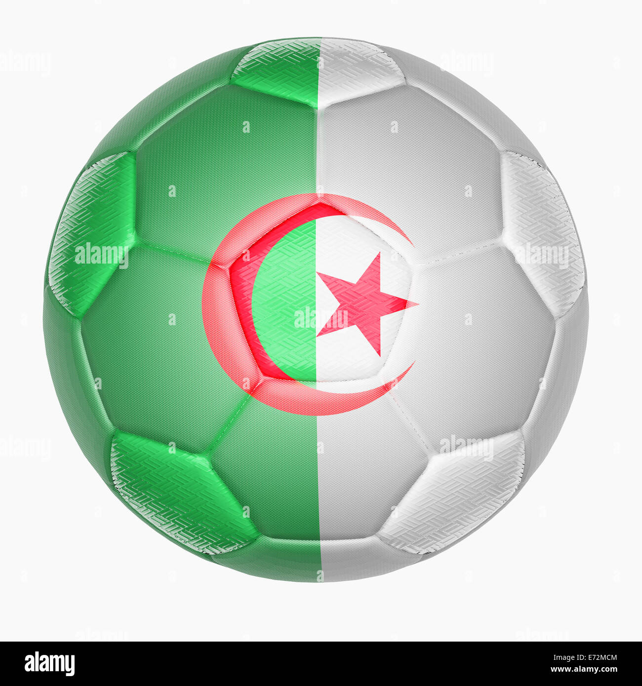 Soccer ball mapping with Algeria flag Stock Photo - Alamy