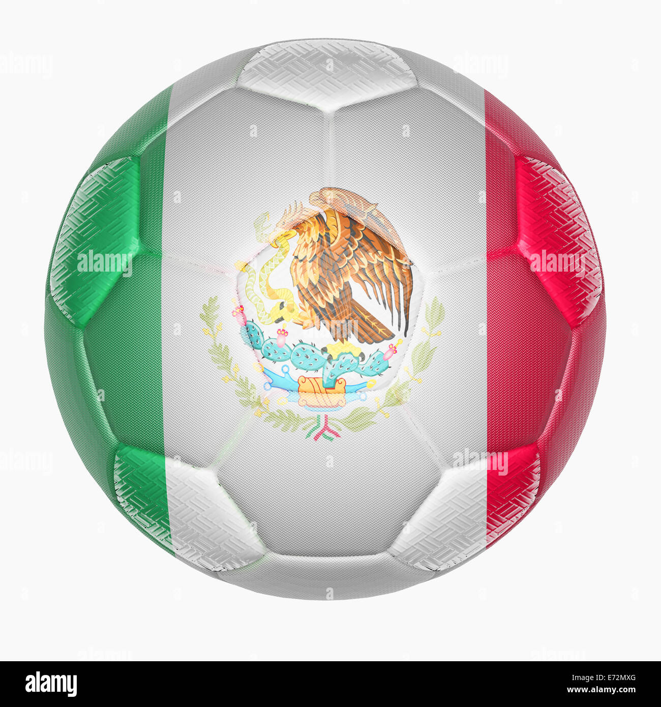 Soccer ball mapping with Mexico flag Stock Photo - Alamy
