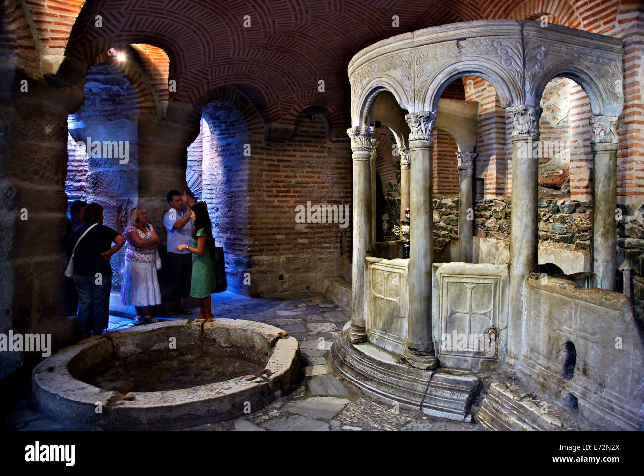 The crypt under the church of Agios Dimitrios (Demetrios), patron saint ...