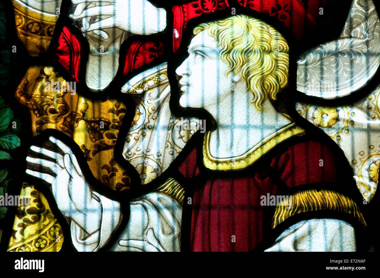 Christian Religious art stained glass Stock Photo - Alamy