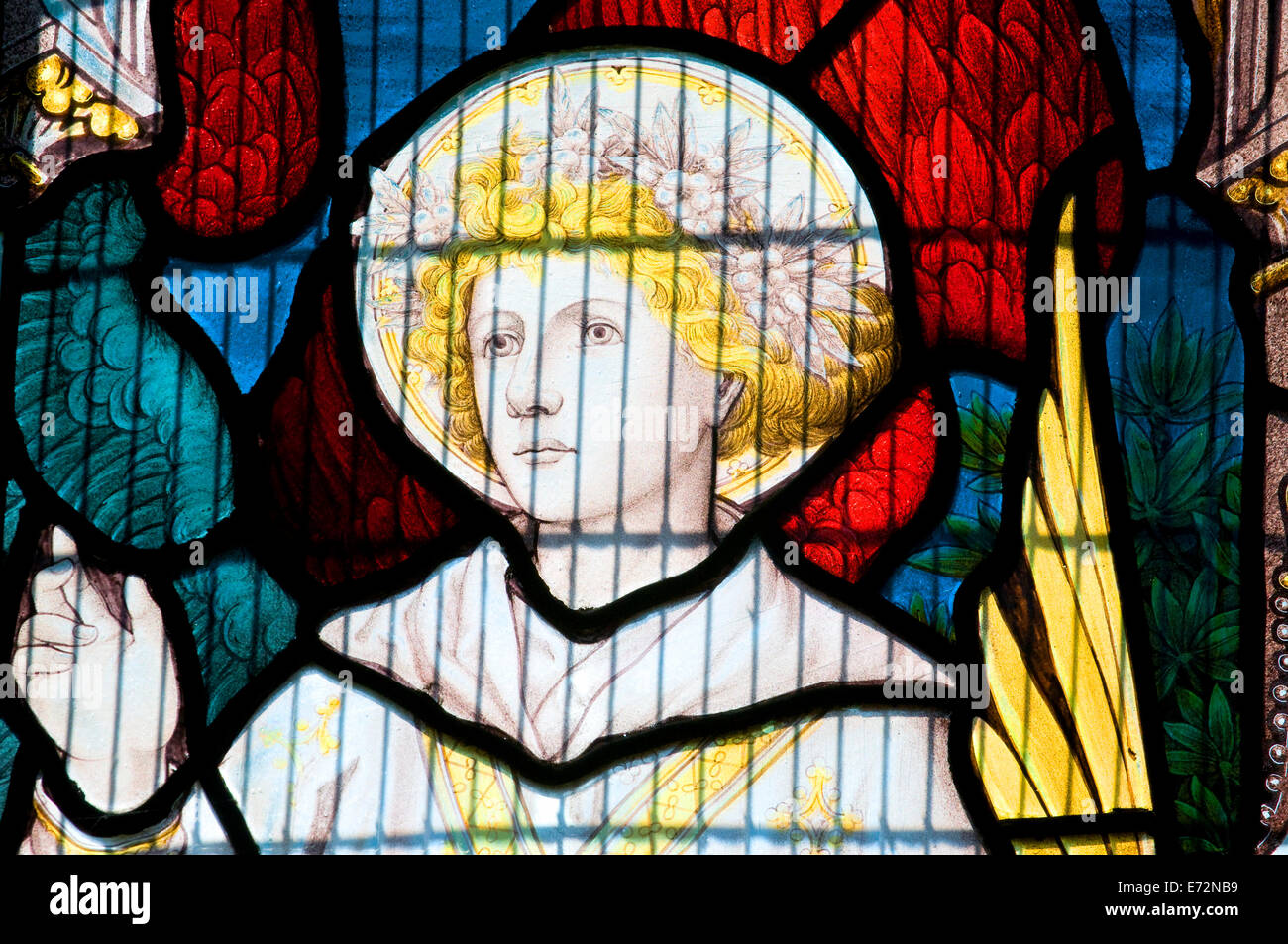 Christian Religious art stained glass Stock Photo - Alamy