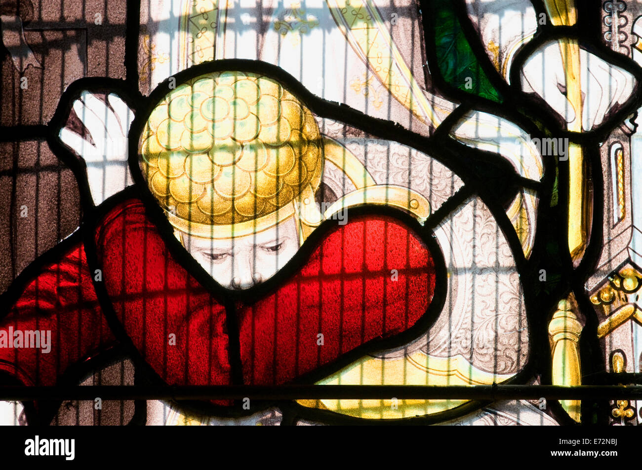 Christian Religious art stained glass Stock Photo - Alamy