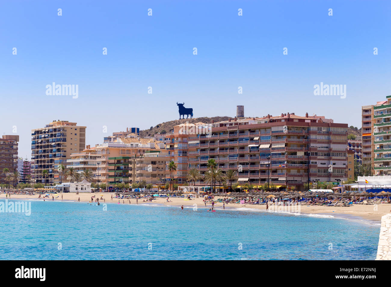 Beach and seafront, Fuengirola, Costa del Sol, Spain Stock Photo - Alamy