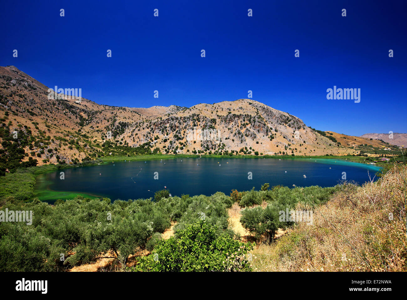 Crete lake kournas hi-res stock photography and images - Alamy